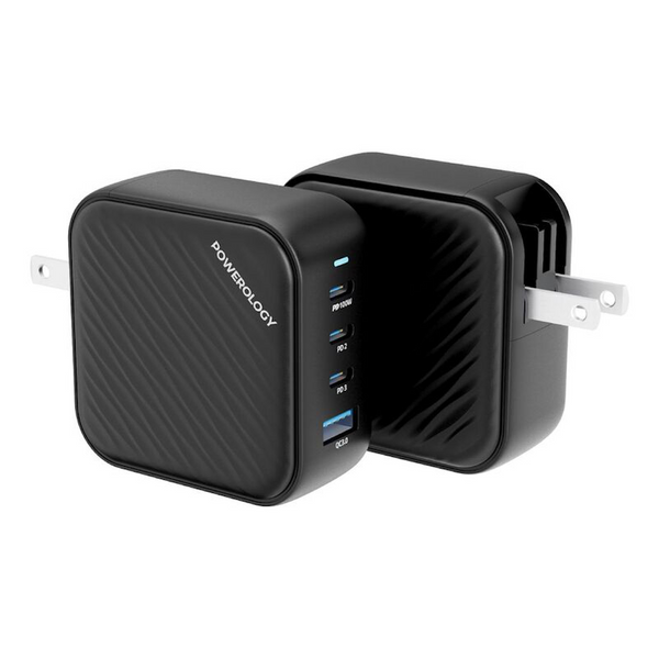 Powerology 100W Triple PD GaN Charger - Black - iStore Nigeria
